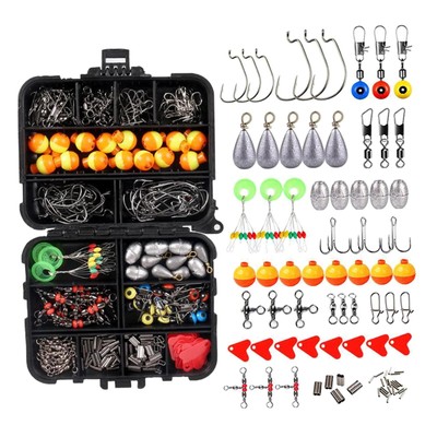 264PCS Fishing Parts Tackle Kit for Saltwater Freshwater Fishing ...