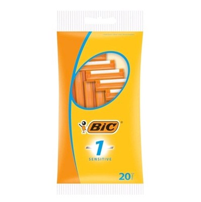 Bic 1 Sensitive Men'S Single-Blade Razors, 20-Pack Of Disposable Razors ...