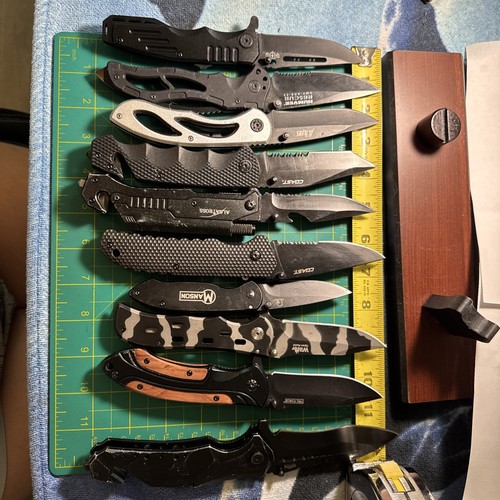 LOT OF 10 BRANDED G & W, HUMVEE, AI, COAST, FSLCON, WILCOR FOLDING ...