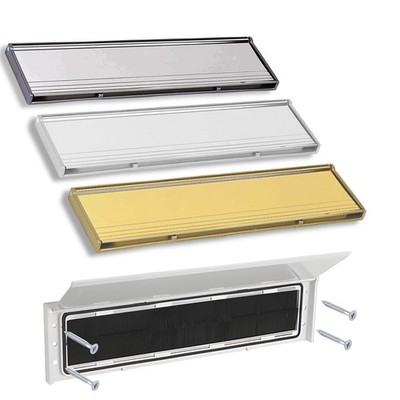 Letterplate 12" Door Letterbox Cover Draught Excluder Brush, Internal ...