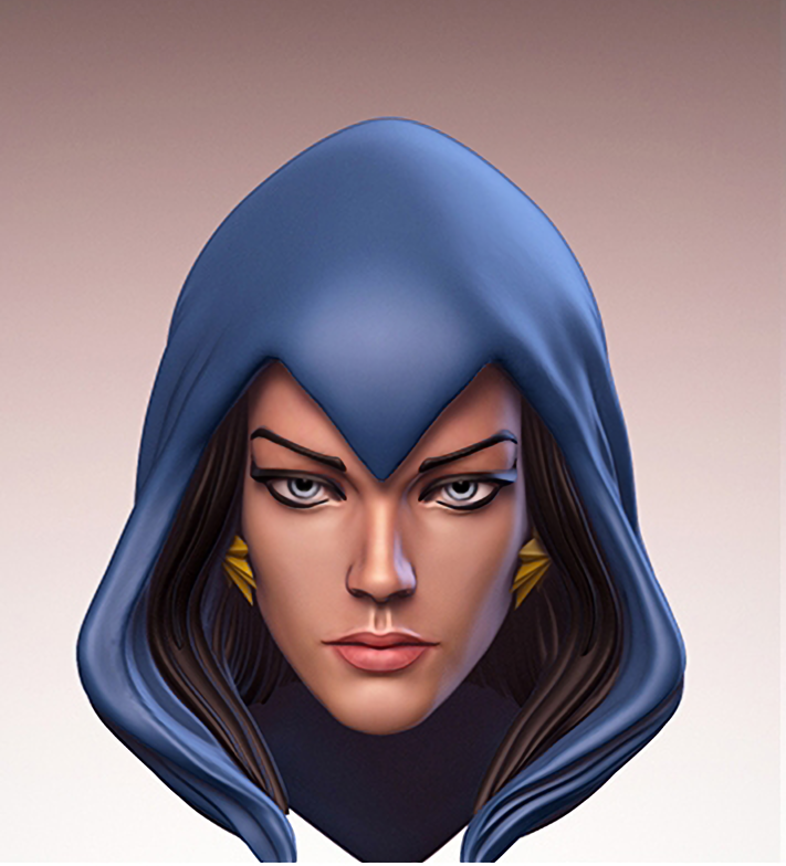 Raven 80's Ver A 1:18 scale custom unpainted Head 3.75" Figure | eBay ...