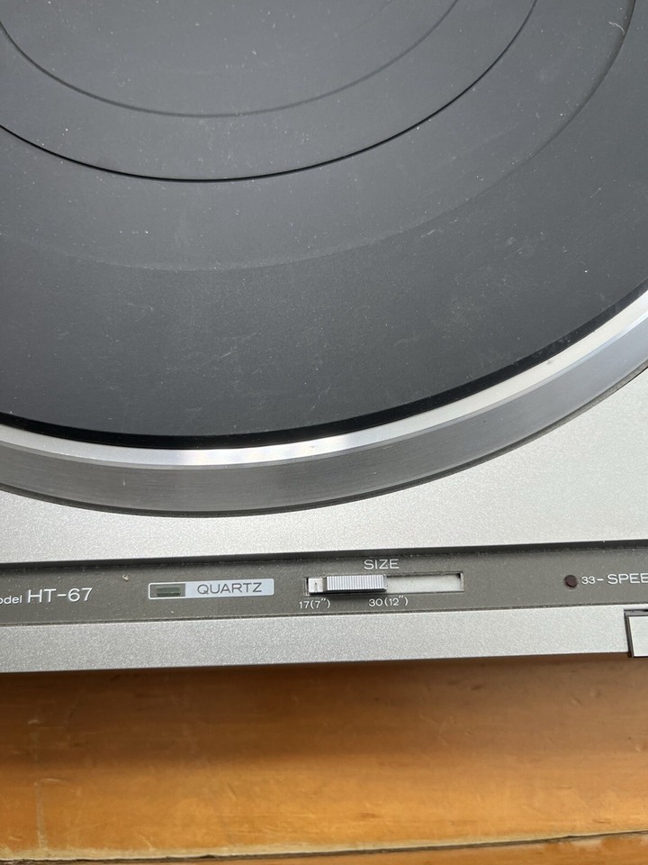 HITACHI Direct Drive Turntable HT-67 Record Player W/Cover. Works | eBay