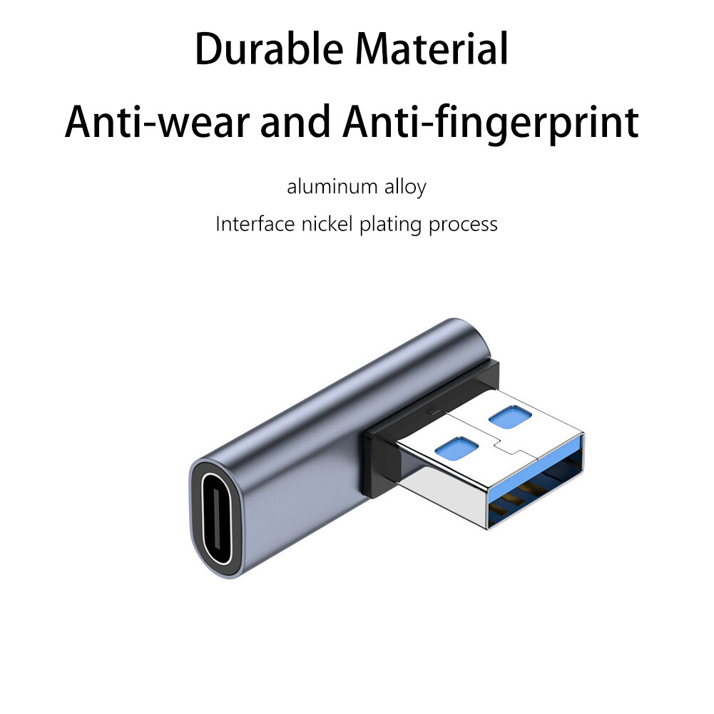 5V 3A Connector 10Gbps Type-A Male to Type-C Female OTG Adapter for ...