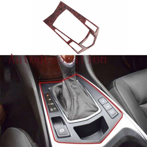 Wood Grain Central Console Gear Shift Frame Trim 1pcs For Cadillac SRX ...