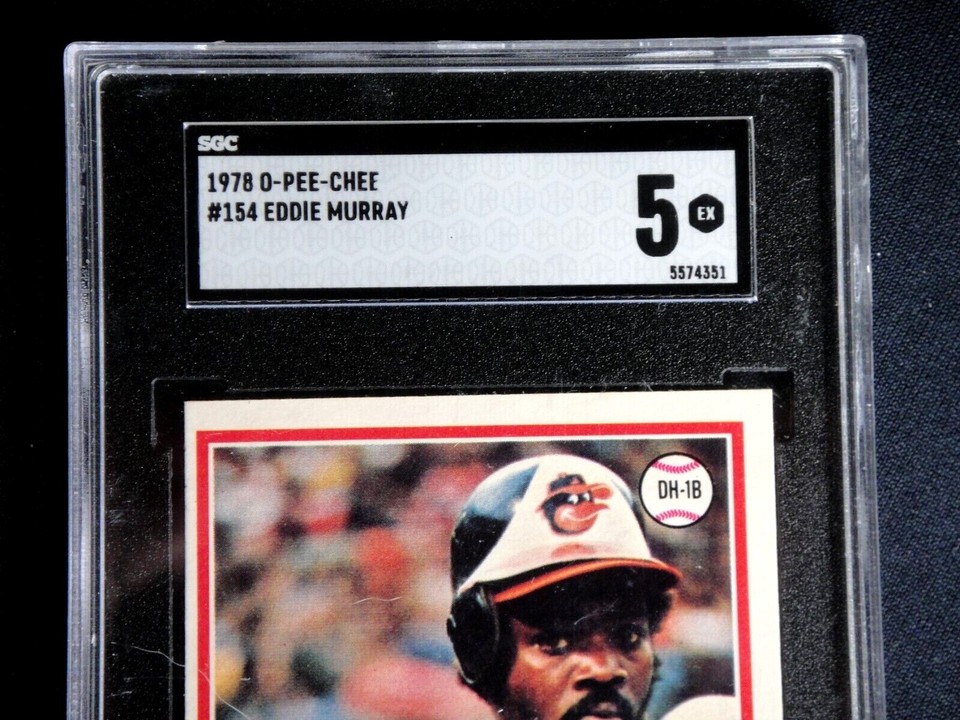 EDDIE MURRAY 1978 O-PEE-CHEE BASEBALL ROOKIE CARD #154 SGC 5 EXCELLENT ...