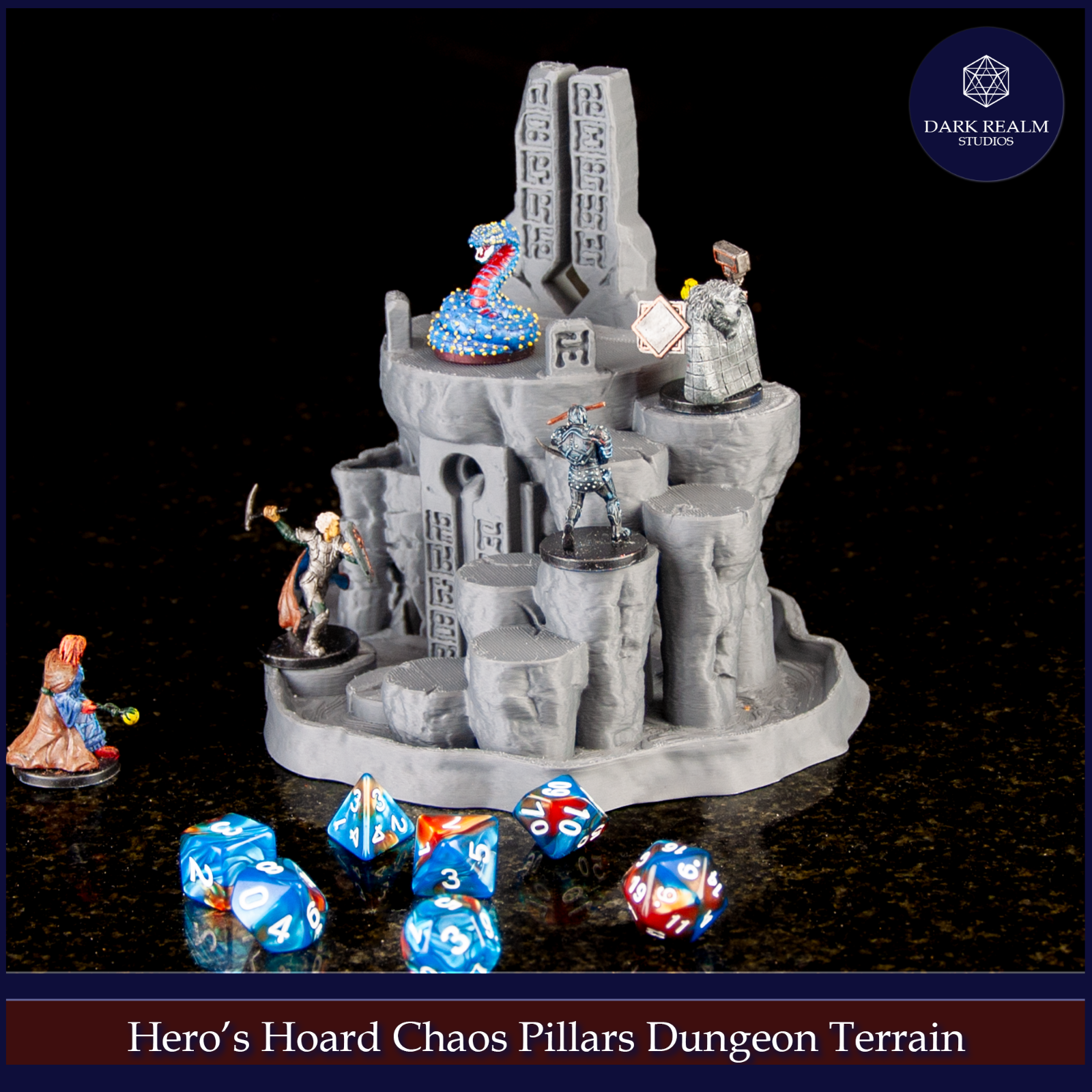 Chaos Pillars Dungeon Terrain, RPG Terrain, Roleplaying Gifts, RPG Accessories | eBay