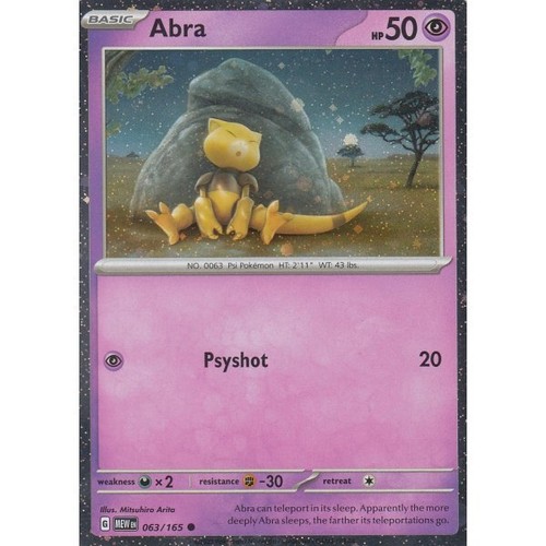 Abra MEW063 Promo 151 Pokemon Rare Karte Englisch | eBay.de