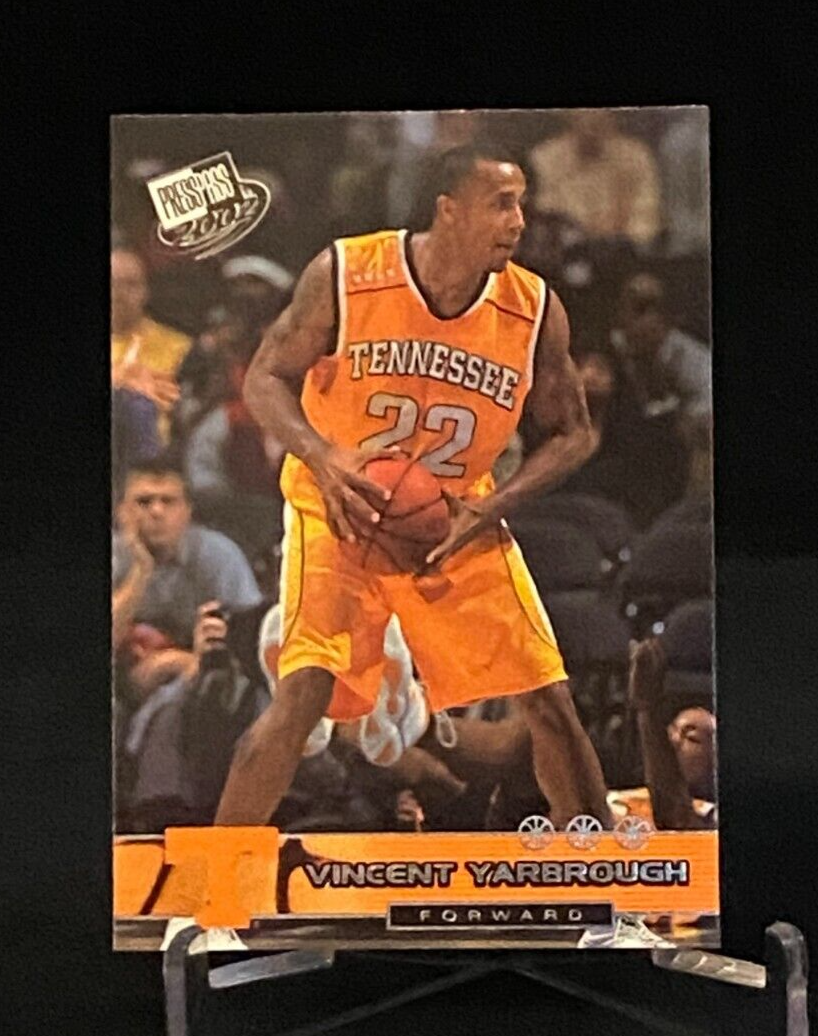 2002 Press Pass Rookie Card #33 Vincent Yarbrough Tennessee Volunteers ...