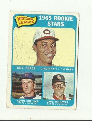 1965 TOPPS #581 NL Rookie Stars: Perez Collins Ricketts: Baseball Card ...
