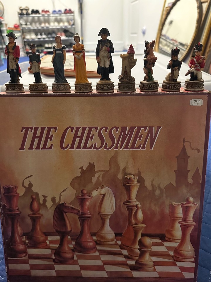 Vintage US Civil War Chess Set THE CHESSMEN Summit Collection 5126 *NO ...