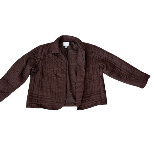 Spiegel Women's Plus Size 24 Quilted Brown Mid-Length Jacket | eBay