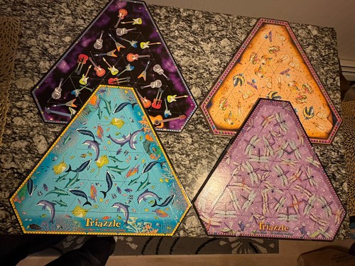 Triazzle Lot Dan Gilbert Dragonflies Guitars Deep Sea Fish Wizards And ...