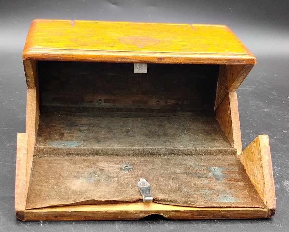 Antique Singer Sewing Machine 1889 Solid Oak Puzzle Box Only, Lined ...