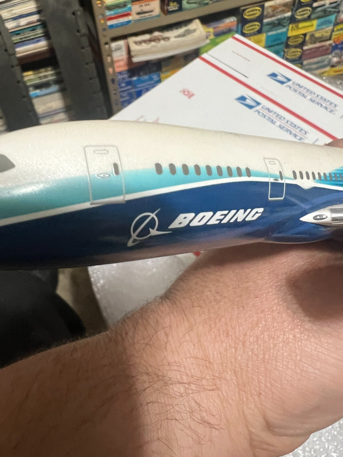 Boeing 787 Dreamliner desk display model 12 inch wingspan | eBay