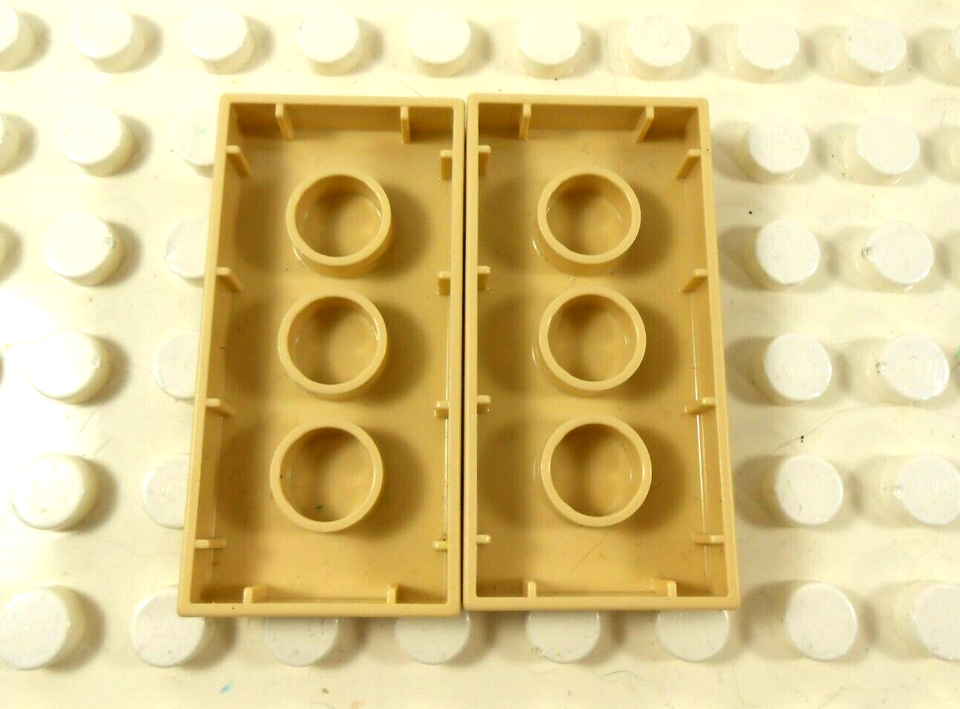Lego Duplo Item Wood Grain Wall Panel 2x4 flat (2) beige | eBay