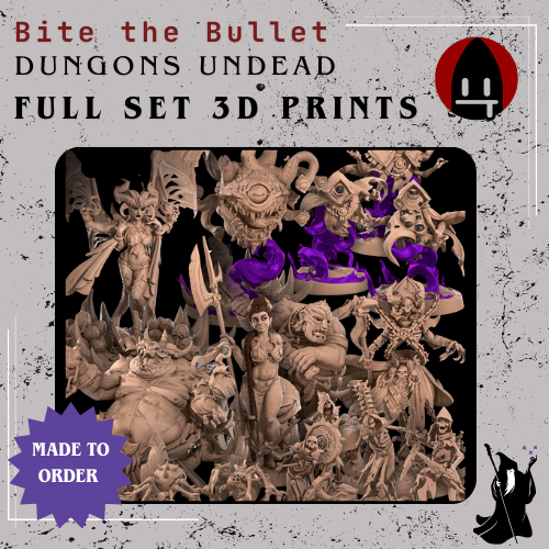 Dungeon Undead Full Lot DnD Miniature D&D RPG 3D Printed Fantasy Model ...