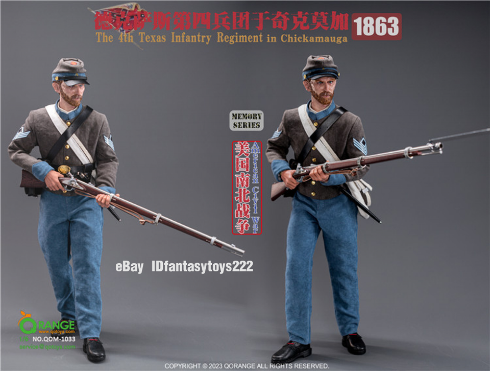 QORANGE QOTOYS 1/6 QOM-1033 American Civil War Male Action Figure ...