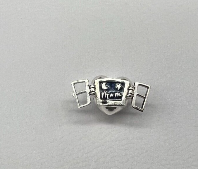 NEW Authentic Pandora Window Heart Charm 798006EN63 | eBay