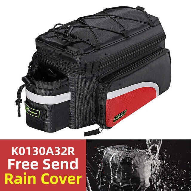 ROCKBROS Bicycle Carrier Bag Trunk Bag 13L-25L Bike Rear Rack Bag Cargo ...