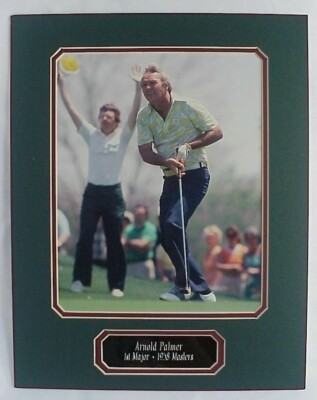 Arnold Palmer 1st Major ~ 1958 Masters Matted Photo & Name Plate 11x14 ...