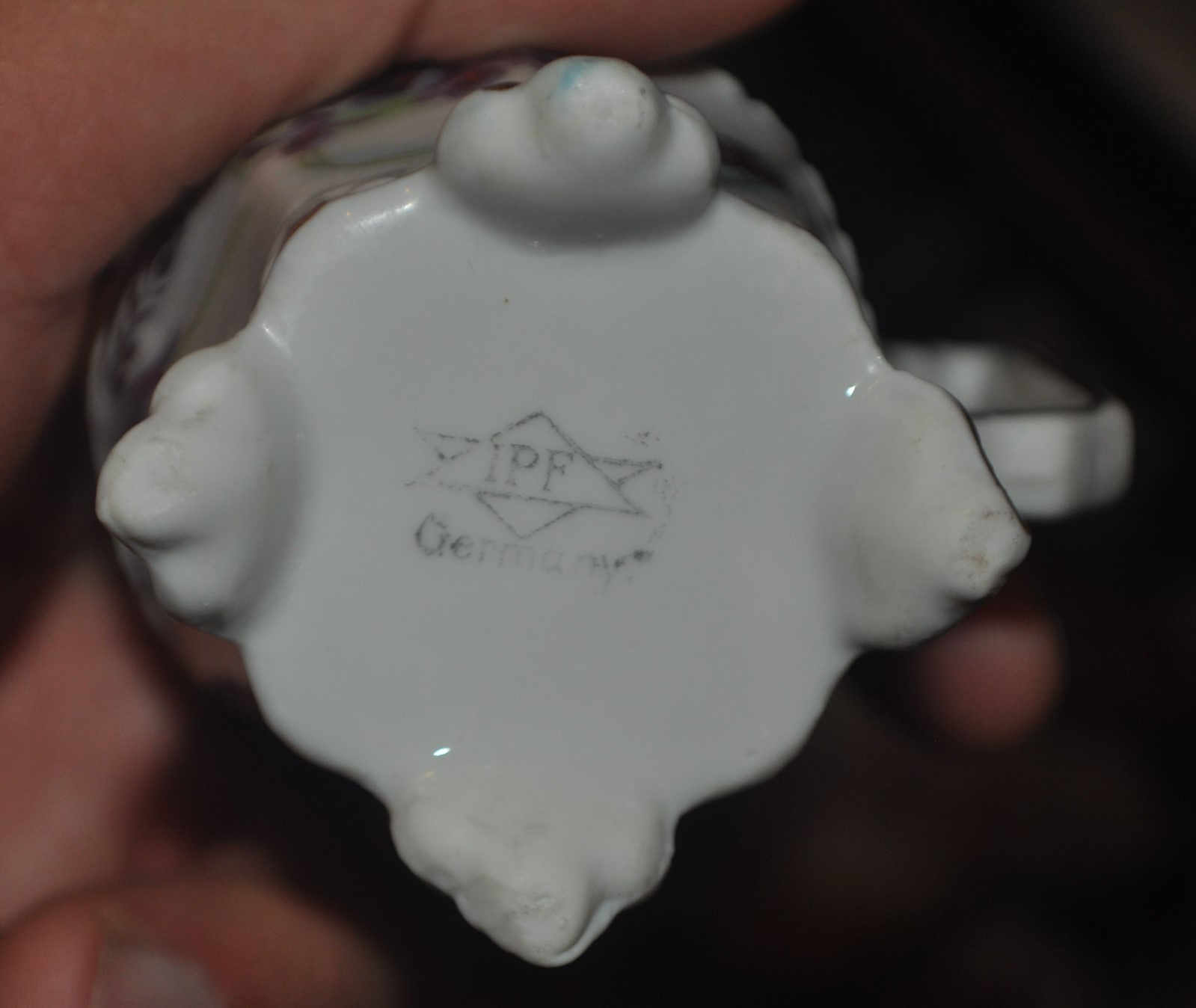 Antique IPF Purple Flower Porcelain TEA & SERVING SET - Germany ONLY 4 ...