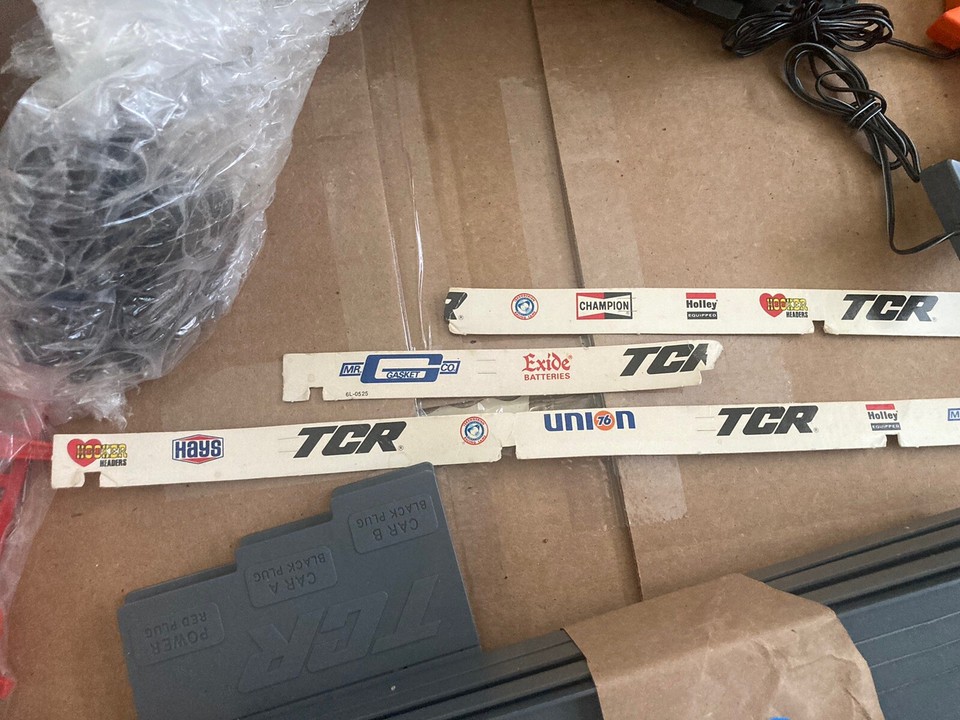 VINTAGE 1977 IDEAL TCR JAM SLOT CAR RACEWAY SLOTLESS TRACKS USED AS IS ...