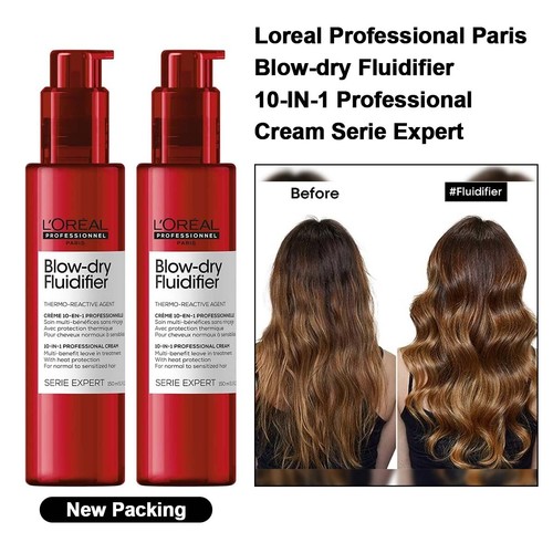 2X L'Oreal loreal Professional Serie Expert Fluidifier Blow Dry Cream ...