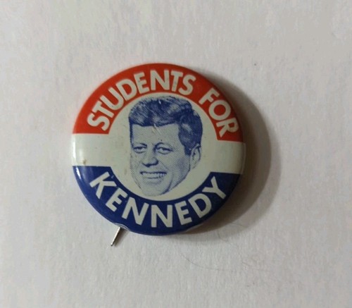 Vintage 1960 Students For Kennedy Political Push Pin, JFK, John F ...