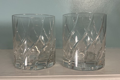 2 Mikasa Crystal Olympus Double Old Fashioned / Rocks Tumblers Cut ...