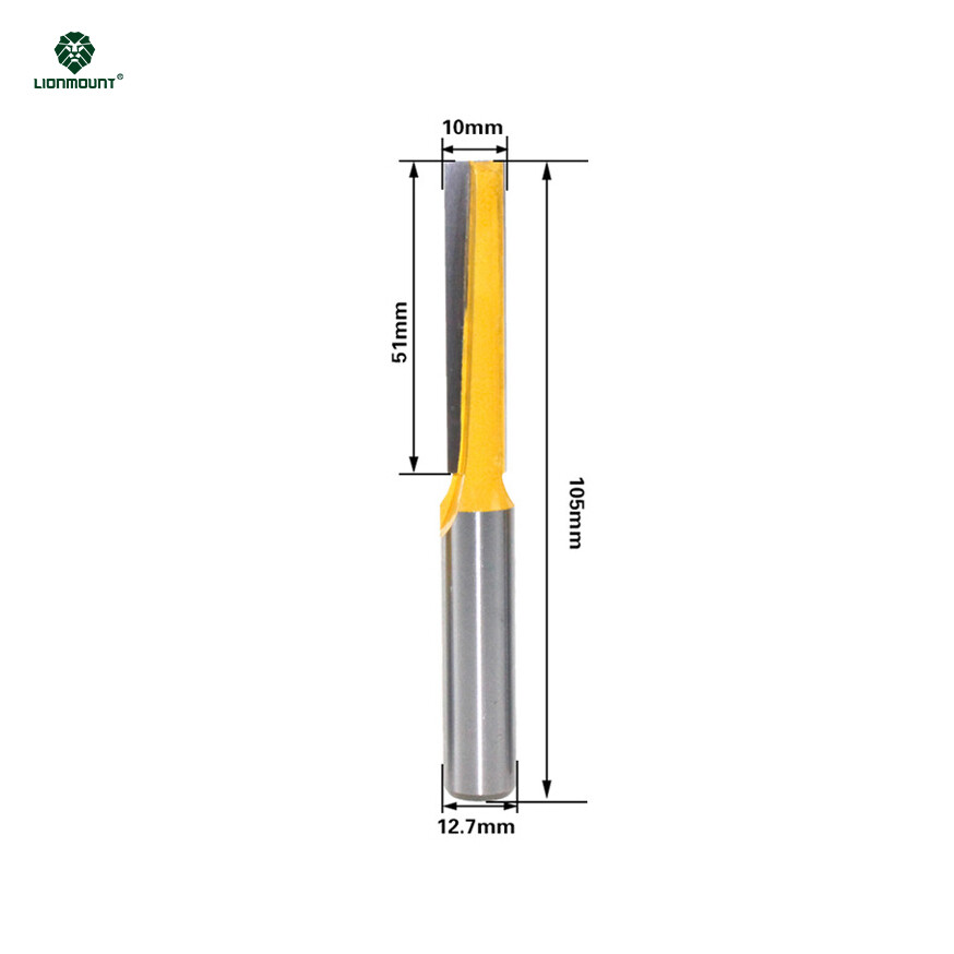 Extra Long Straight 1/2 Shank Router Bit Cutter Grooving Bottom ...