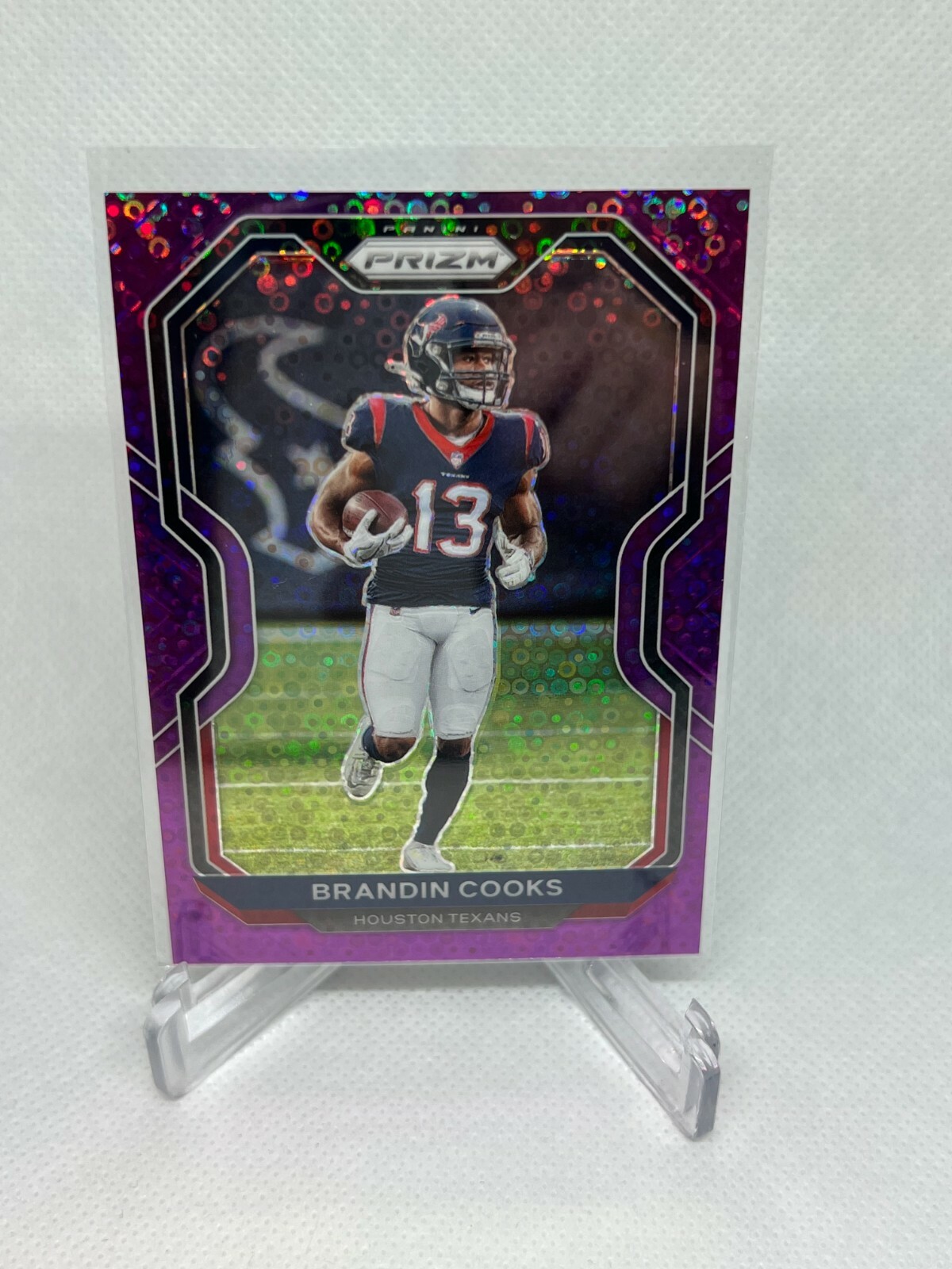 Panini 2020 Prizm Brandin Cooks No Huddle Disco Purple /35 Houston ...
