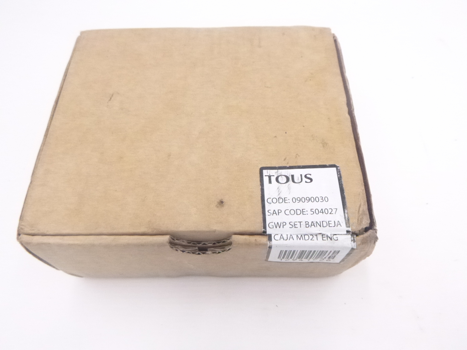 TOUS GWP Set Bandejas Pink Wooden Crate with 2 Ceramic, 1 White & 1 ...