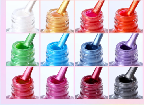 Metallic Nail Polish Quick Dry Chrome Long-Lasting Summer Fingernail ...