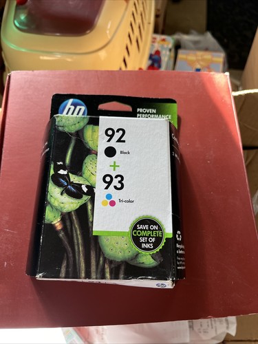 HP Genuine #92 Black & 93 Tri-Color Ink Cartridges Sealed Retail Box | eBay