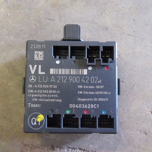 MERCEDES 2129004202 W204 FRONT LEFT DOOR MODULE OEM C CLASS C250 C300 ...