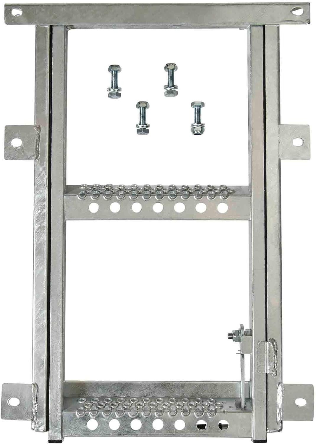 Heavy Duty 2 Rung Pull-Out Trailer Steps Non-Slip Folding Ladder for ...