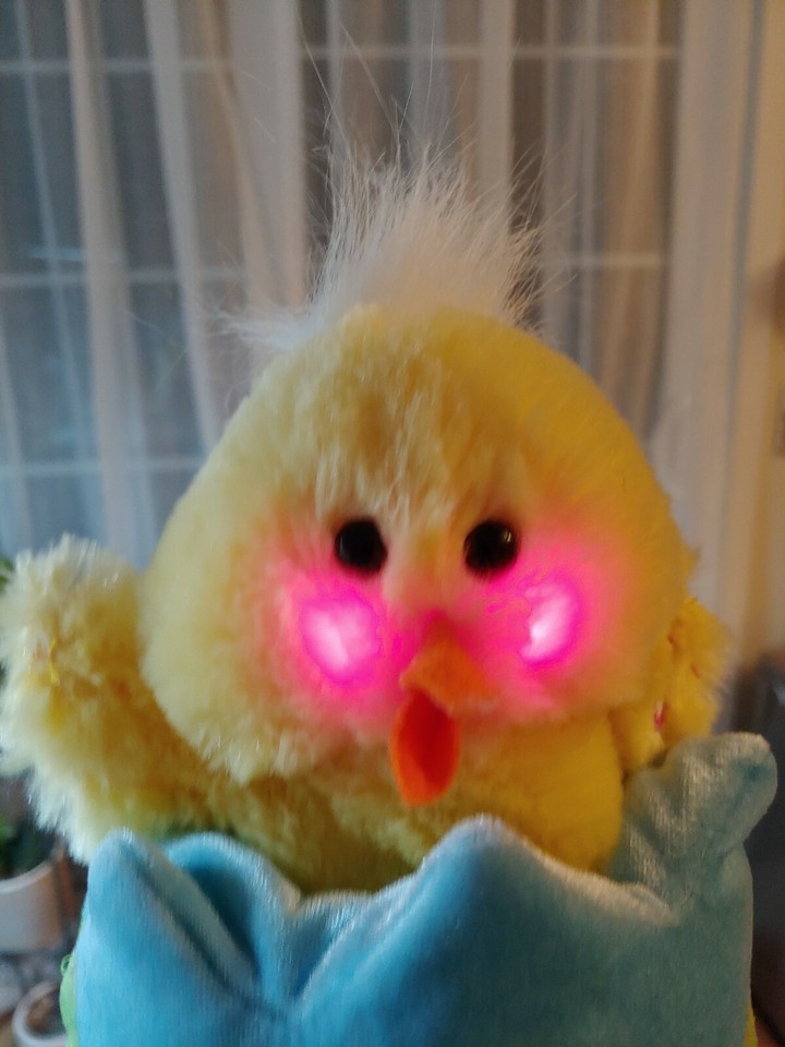 Dan Dee Dancing Light Up Plush Walking Egg Plays Easter Parade Chicken ...