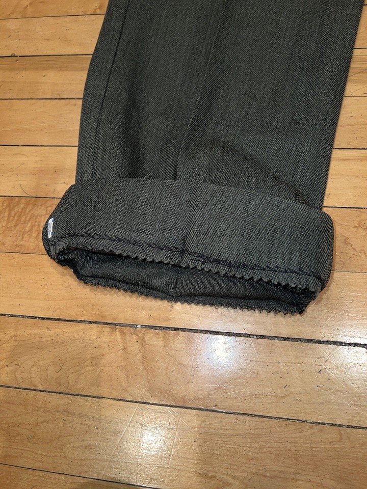 Vintage CC Filson Wool Pants Mens 40x28 Army Green Whipcord Thick ...