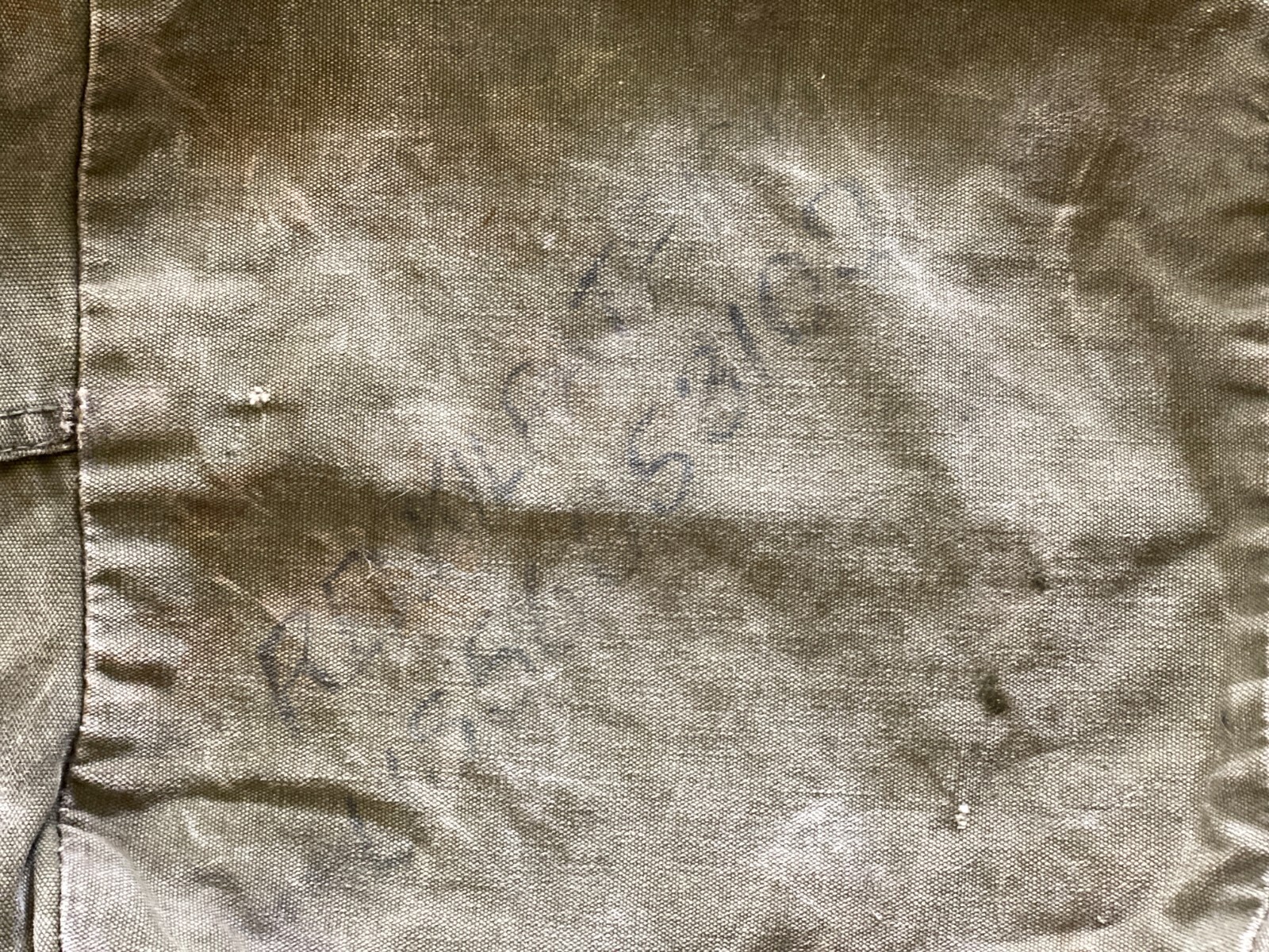 Vintage US Military Issue Top Load Canvas Duffle Bag Richard Kilpatrick ...