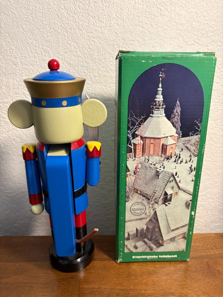 Nussknacker Erzgebirge German Mouse King Nutcracker 10" | eBay