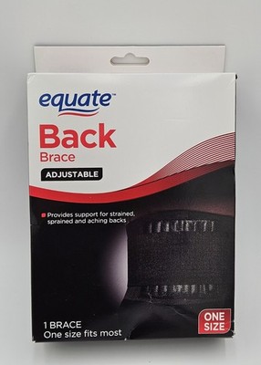 Equate Adjustable Back Brace One Size Provides Support For Strained ...
