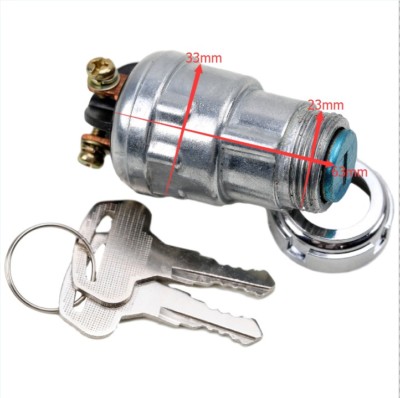 IGNITION KEY SWITCH 12V 2 KEYS 3 POSITION ON/OFF START CAR BOAT TRUCKS ...