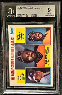 1984 NL BAT LEADERS #701 Pete Rose TIFFANY *** BGS 9.0 *** | eBay