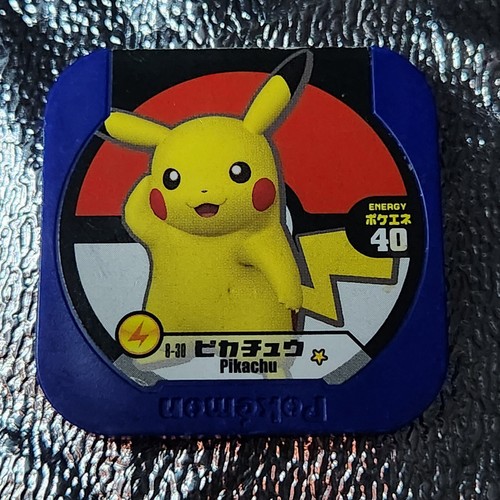 Pikachu 8-30 Pokemon Tretta Game Japanese Nintendo Blue Coin Chip | eBay