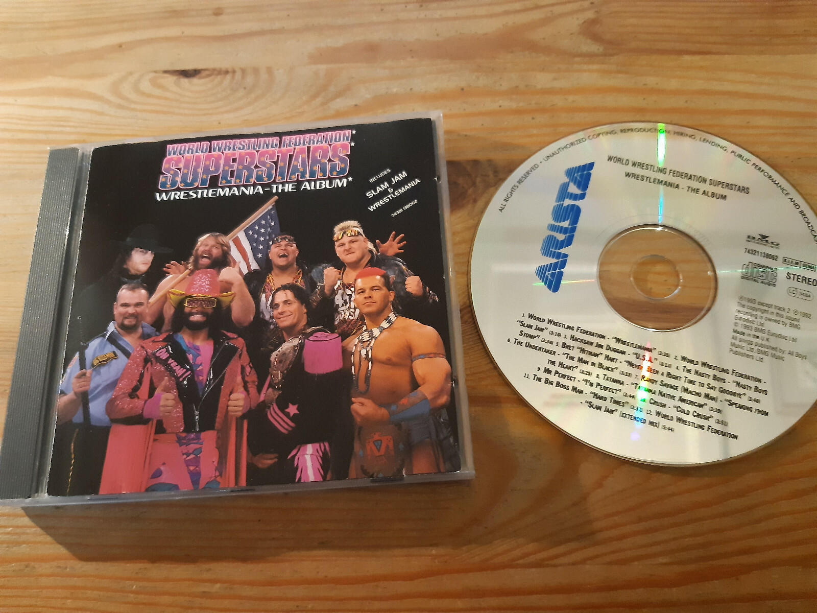 CD VA WWF Superstars : Wrestlemania The Album (12 Song) BMG ARISTA jc ...
