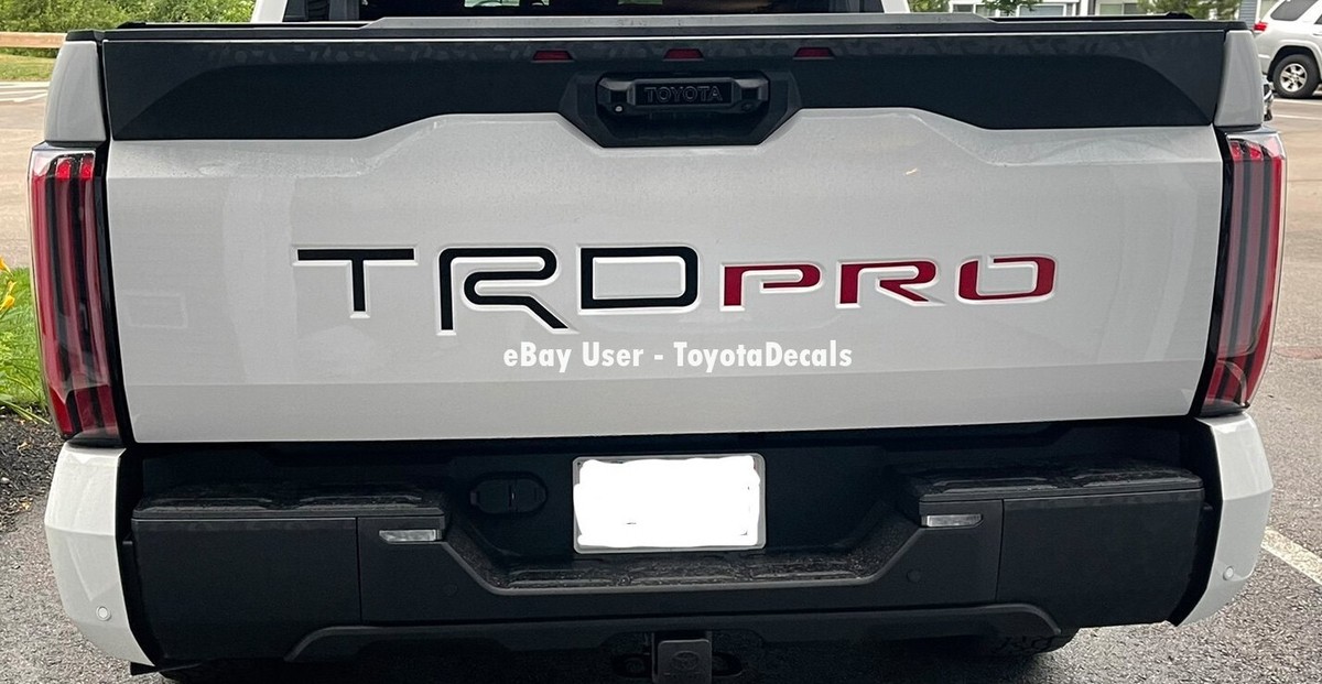 Toyota Tundra TRD PRO Grill Emblem Decals 2022 2023 Inox, 43% OFF