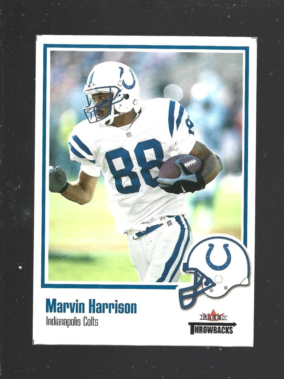 2002 Fleer Throwbacks #78 Marvin Harrison card, Indianapolis Colts HOF ...