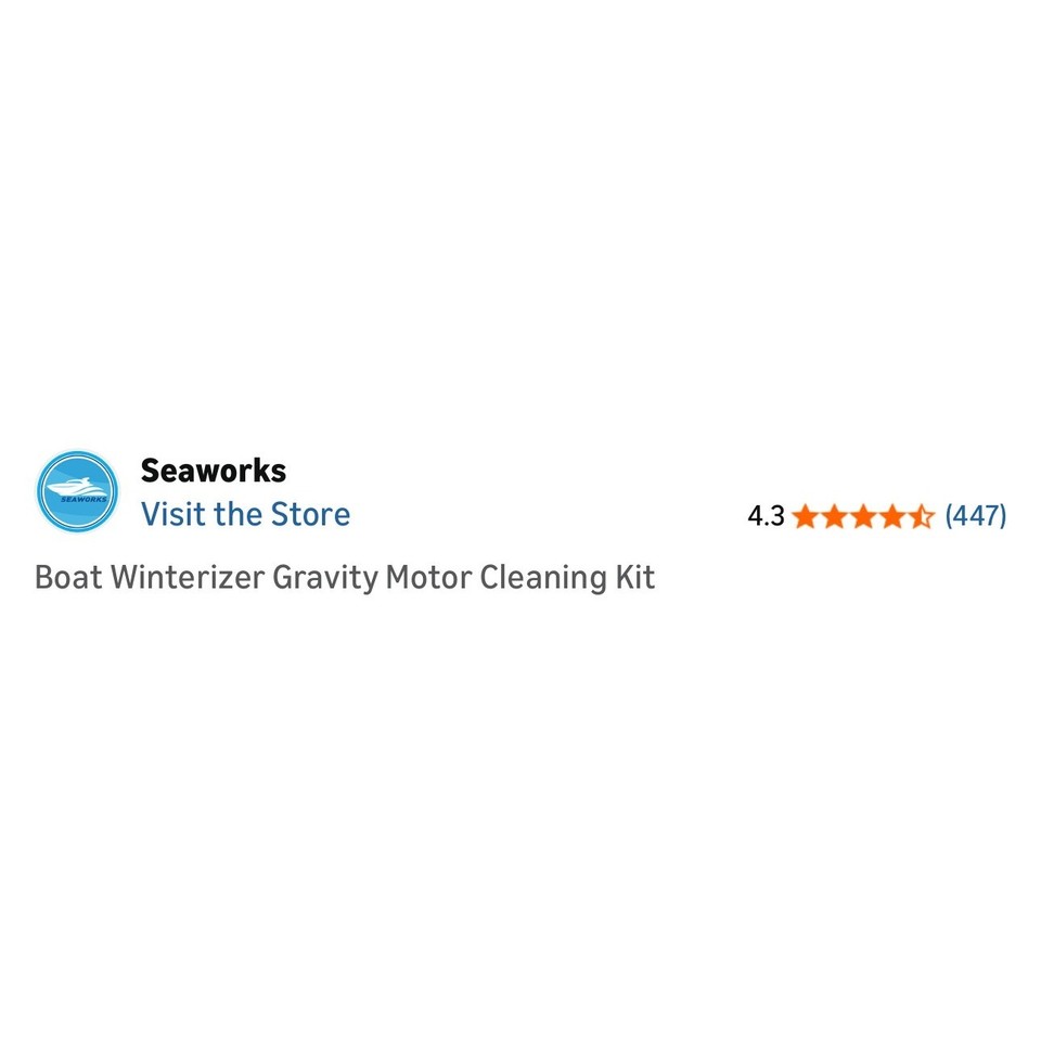 Seaworks Dual Flow Engine Flush Kit Water Motor Winterizer Outboard ...