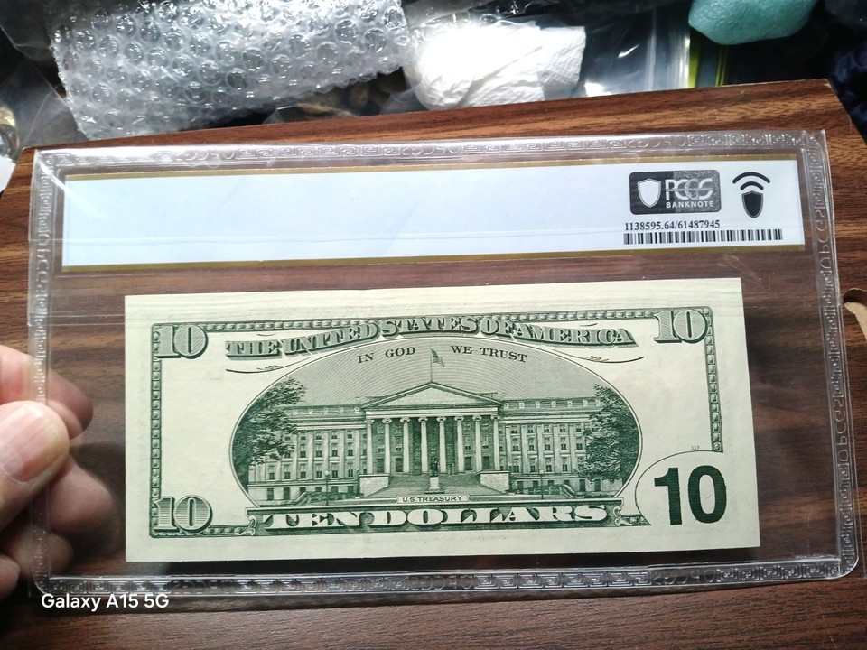 1999 $10 Federal Reserve Note PCGS 64 PPQ – LOW SERIAL 00000026 ...