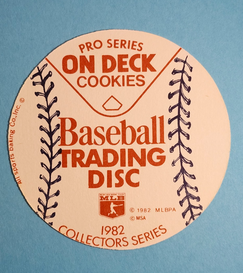 1982 MSA On Deck Cookies Disc Reggie Jackson California Angels ⚾ | eBay
